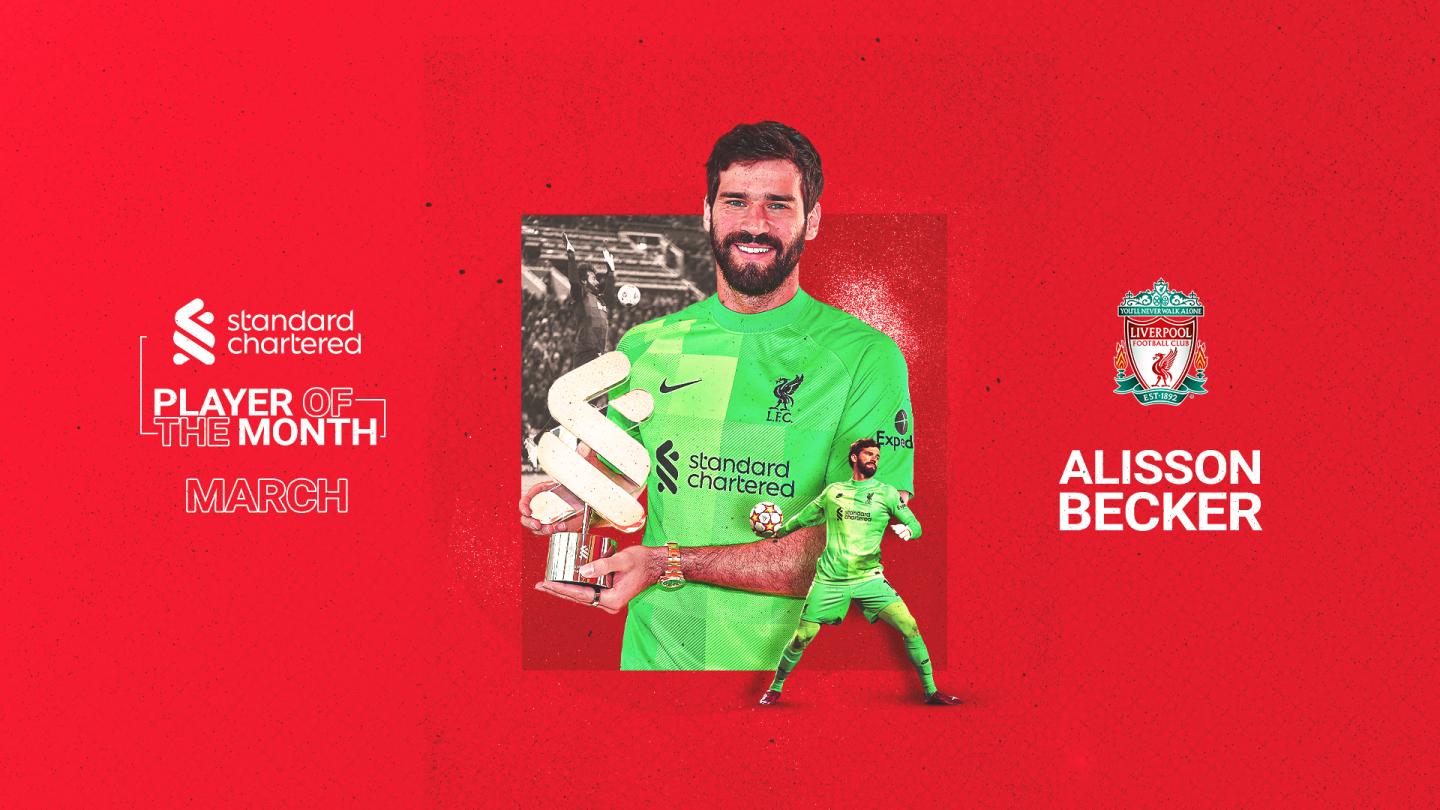 Liverpool FC — Alisson Becker named Standard Chartered Player of the ...