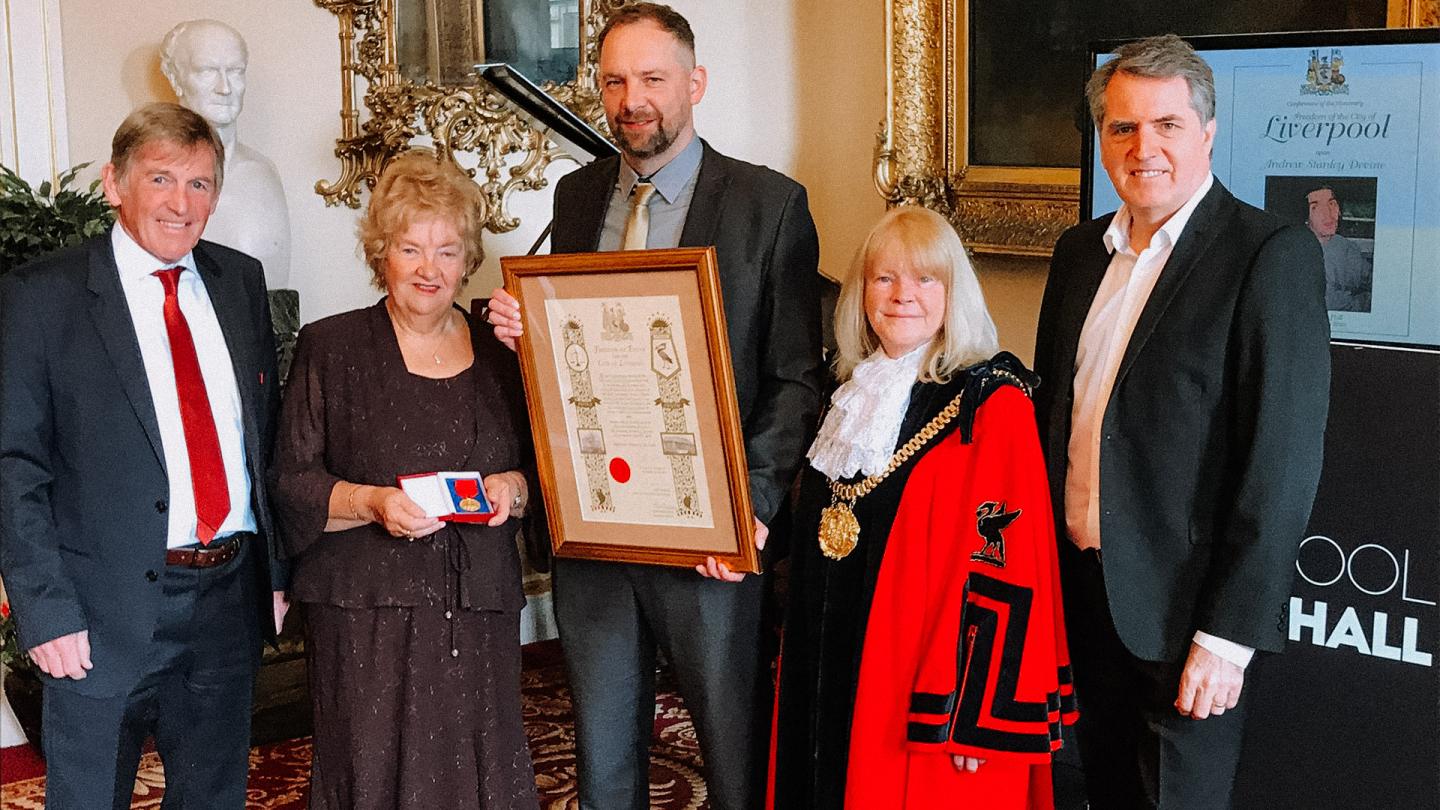 Andrew Stanley Devine awarded Freedom of the City of Liverpool at ...