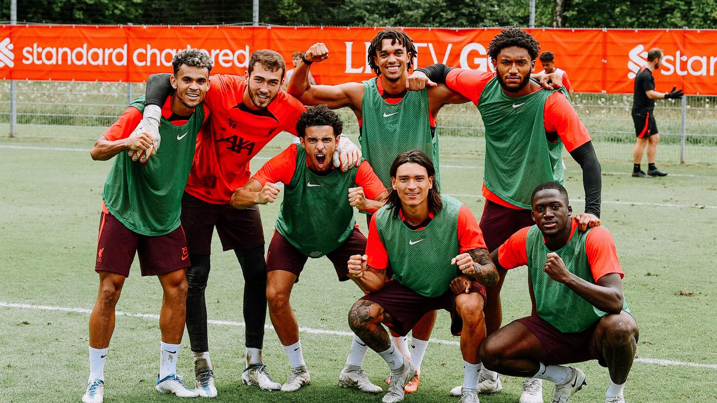 Inside Training: Watch Liverpool's 'young v old' mini-tournament in ...