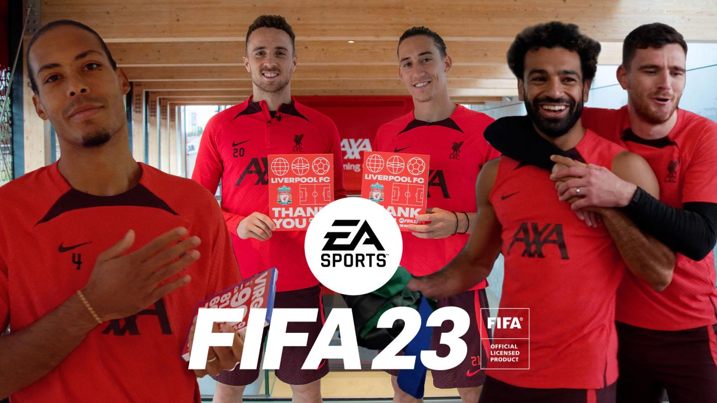 Watch: Liverpool squad react to their new FIFA 23 ratings - Liverpool FC Watch: Liverpool squad react to their new FIFA 23 ratings - Liverpool FC