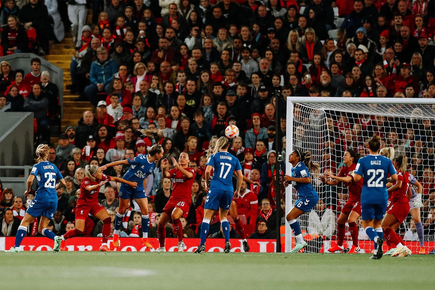 Photos: Record-breaking crowd as Anfield hosts women's derby - Liverpool FC