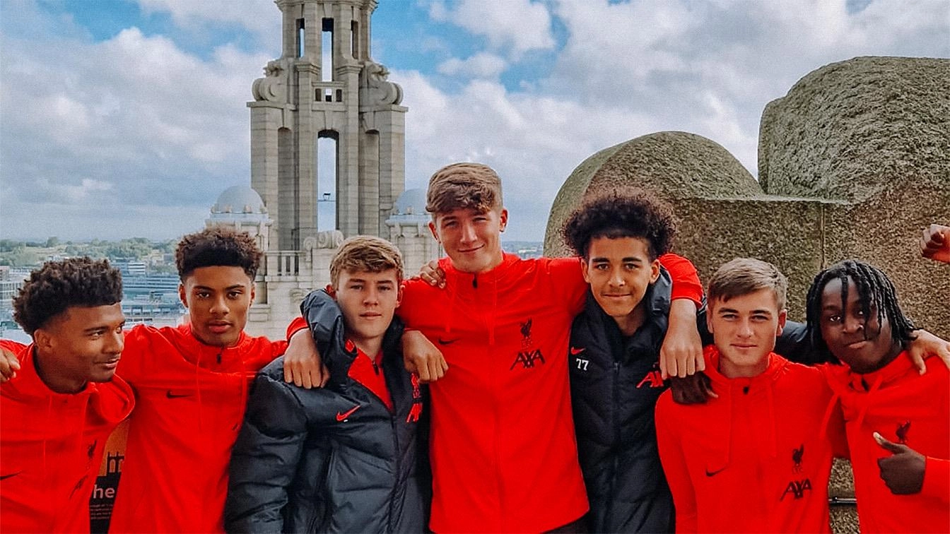Liverpool FC — Academy players learn about the culture and history of ...