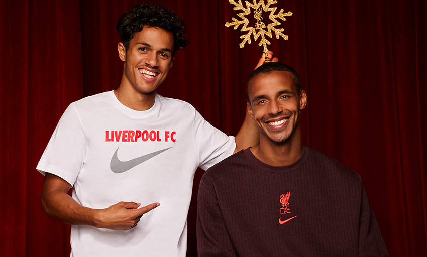 Reds in festive spirits during LFC Retail Christmas photoshoot ...