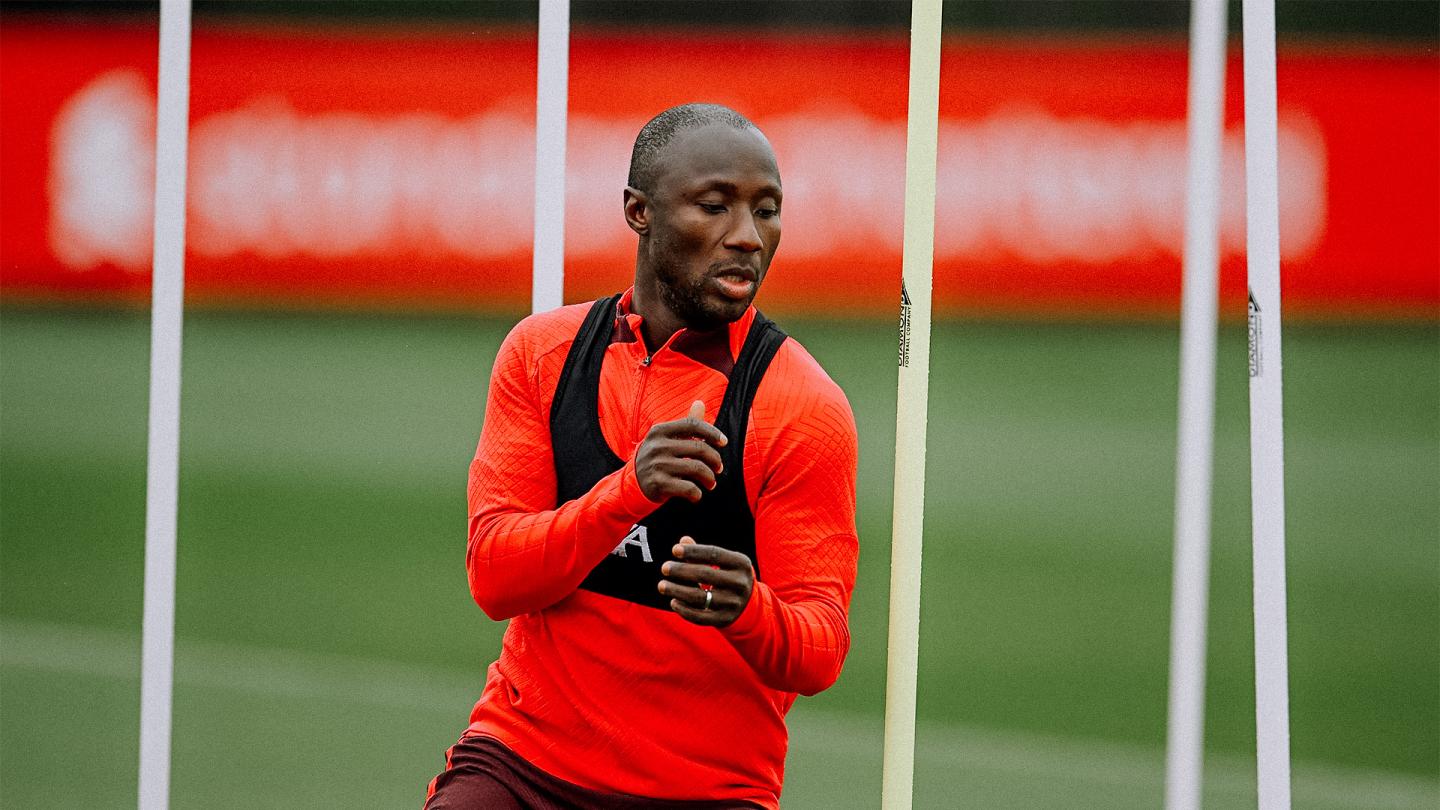 Training photos: Naby Keita involved as Reds' focus turns to Forest ...