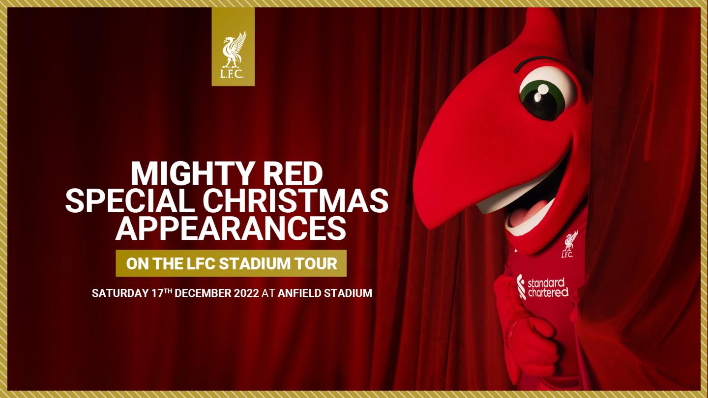 Festive fun with Mighty Red and LFC stadium tours - Liverpool FC