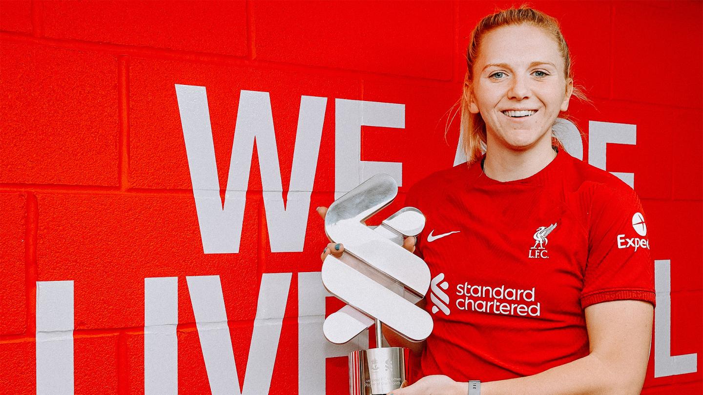 Ceri Holland Wins LFC Women Player Of The Month Award Liverpool FC Ceri Holland Wins LFC Women Player Of The Month Award Liverpool FC