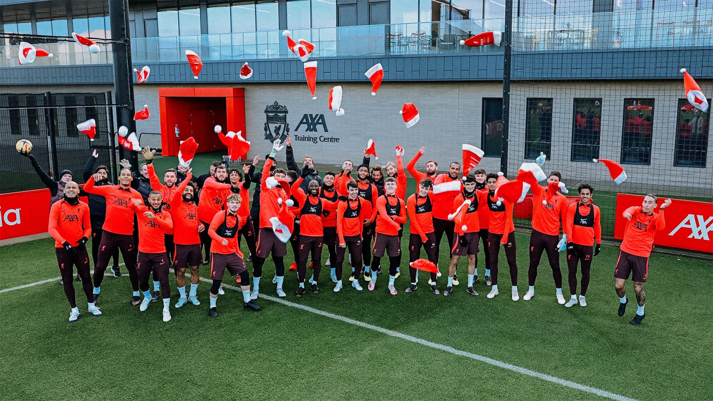 Photos: Reds get into festive spirit before Saturday's session ...