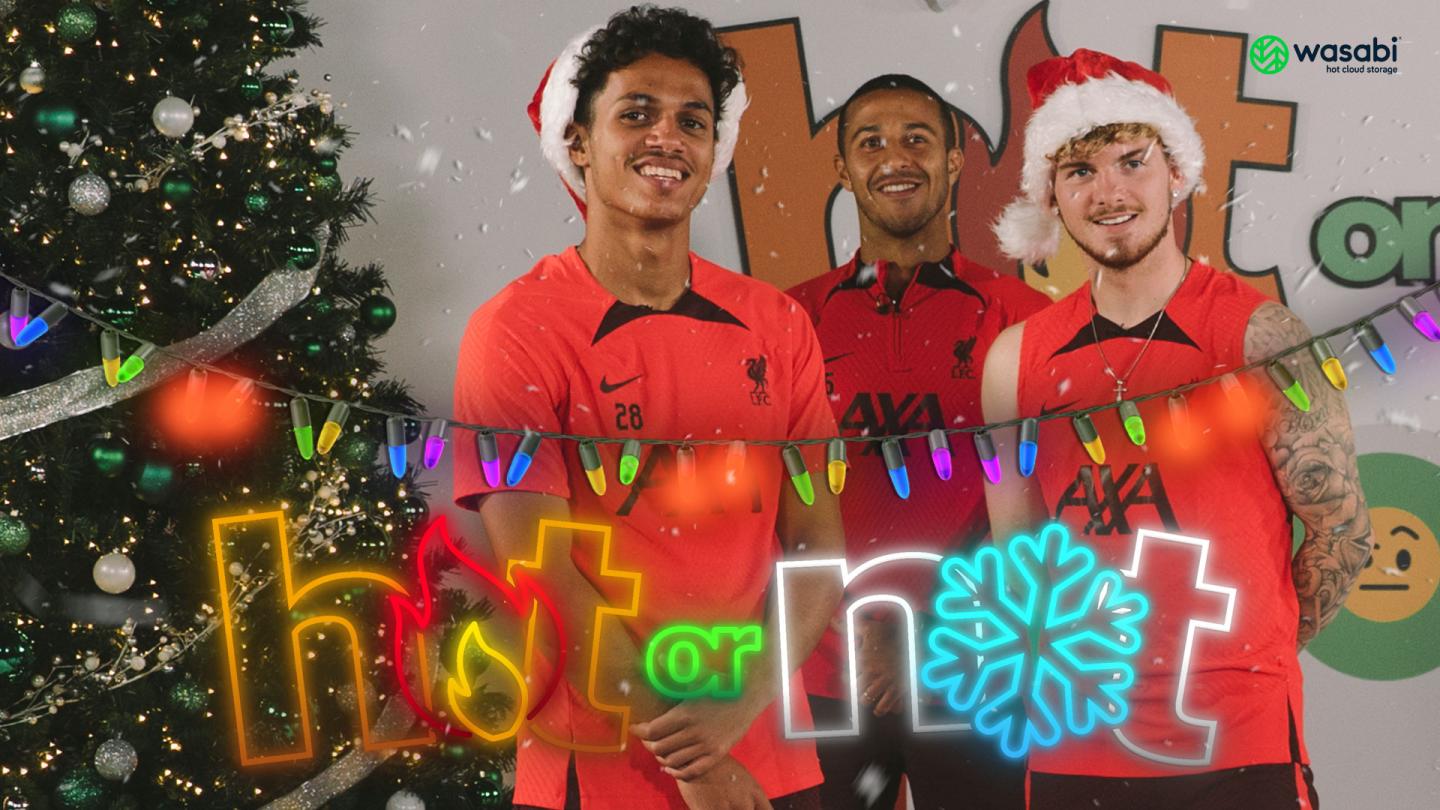 Watch Thiago, Elliott and Carvalho play Christmas game of 'Hot or Not ...
