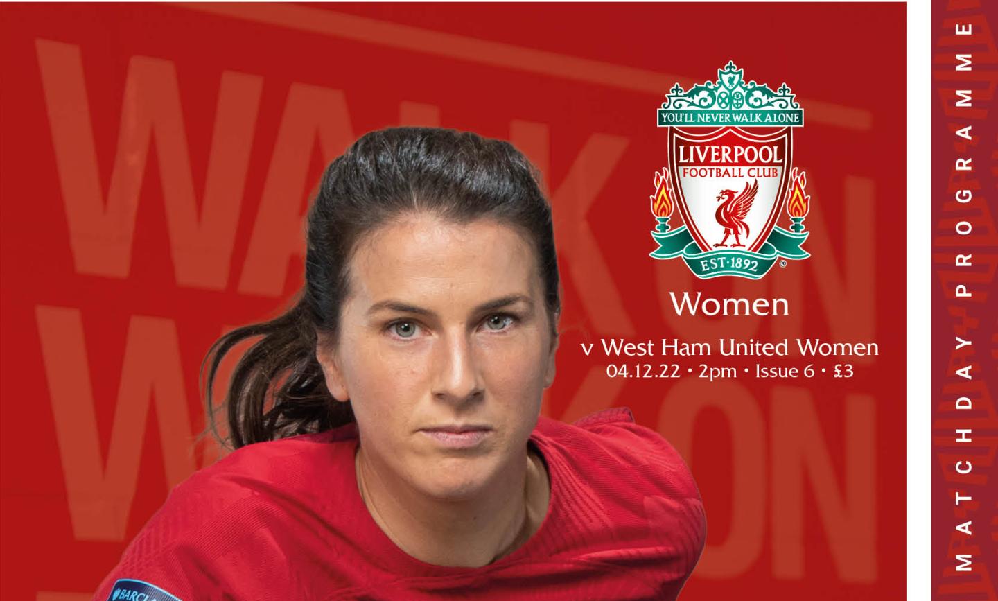 Get Your Lfc Women V West Ham Programme Liverpool Fc