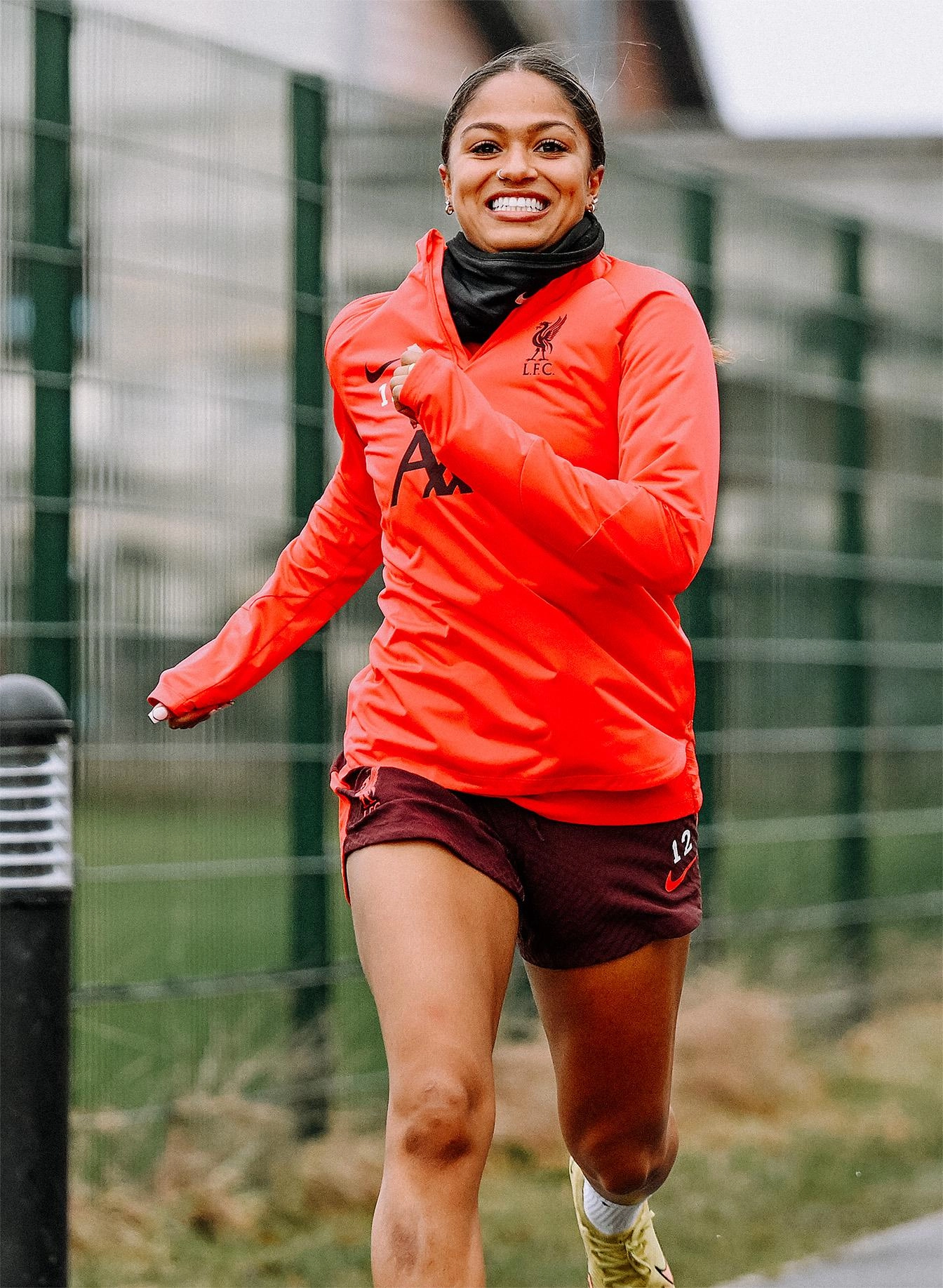 Photos: Sofie Lundgaard trains with LFC Women ahead of United trip ...