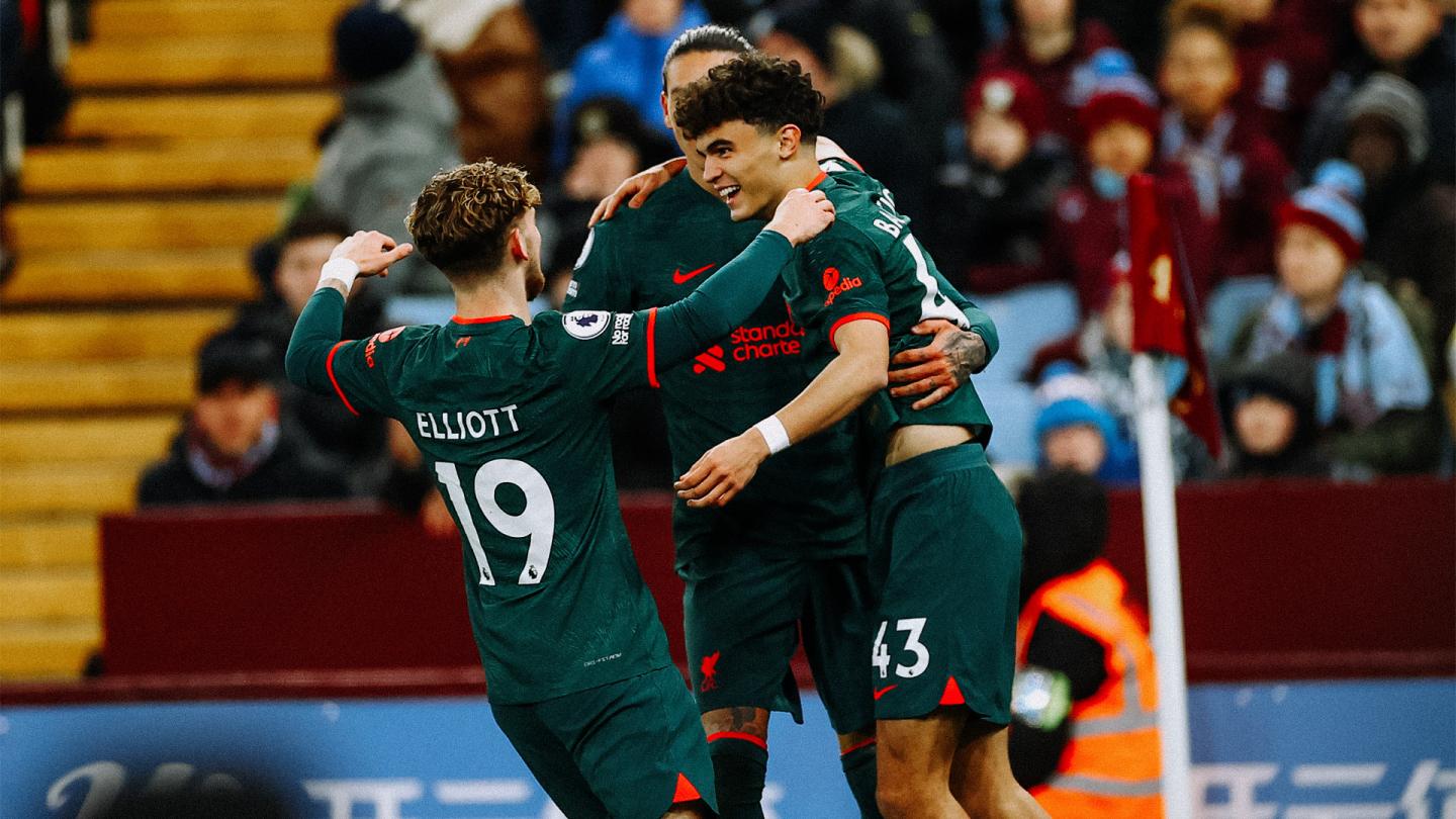 Stefan Bajcetic's Villa finish voted LFC Goal of the Month - Liverpool FC
