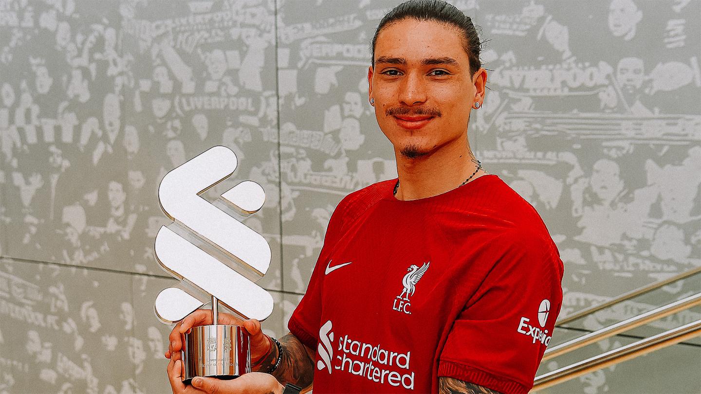 Liverpool FC — Darwin Nunez wins Standard Chartered Men's Player of the ...
