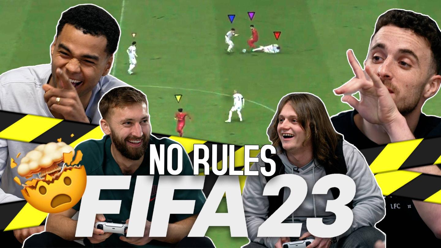 Watch | No Rules FIFA with Jota, Gakpo, Phillips and Webster - Liverpool FC