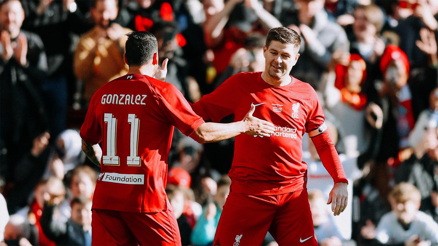 Liverpool FC — Gerrard and Gonzalez strike as LFC Legends beat Celtic ...