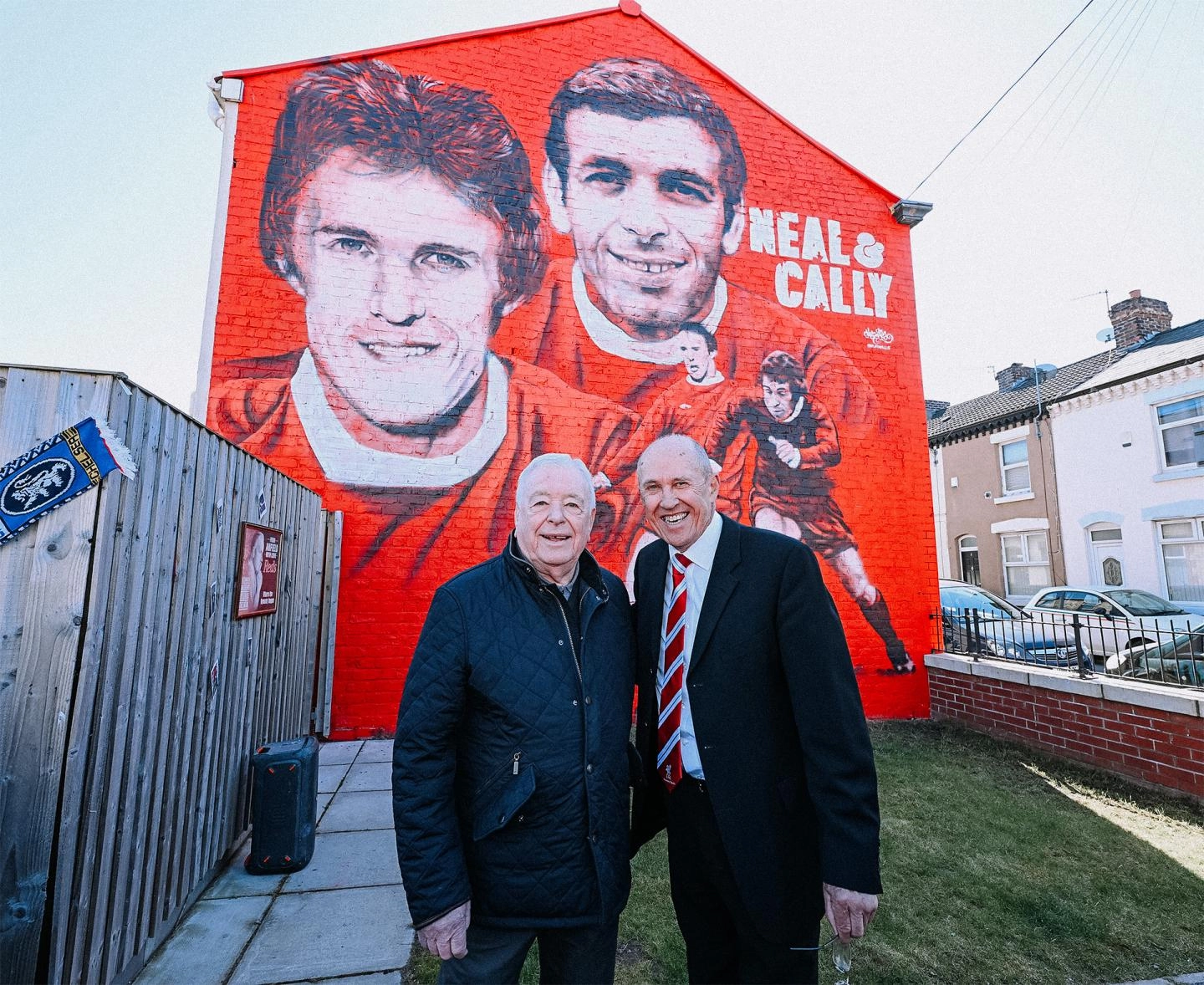 Anfield mural unveiled in honour of Liverpool legends Phil Neal and Ian ...