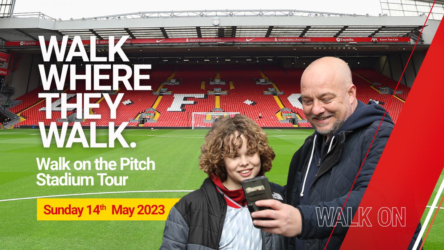 Book an exclusive 'Walk on the Pitch' stadium tour - Liverpool FC