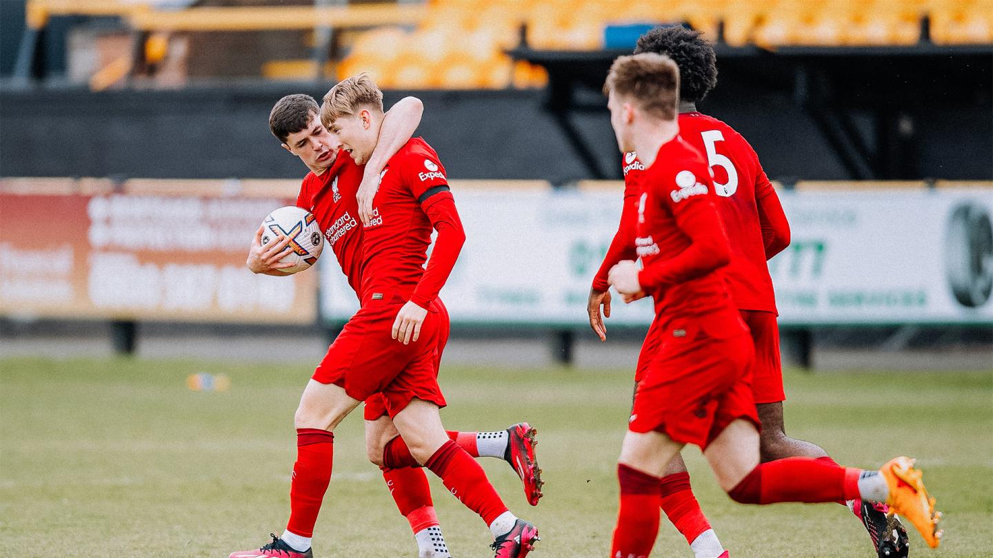 Max Woltman scores late equaliser to earn Liverpool U21s draw at ...
