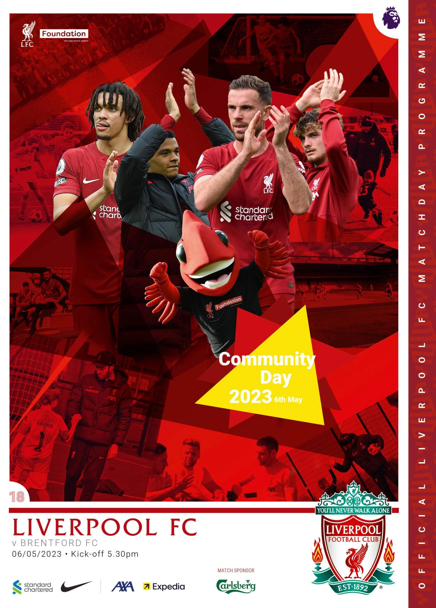 Order your Liverpool v Brentford matchday programme - Liverpool FC