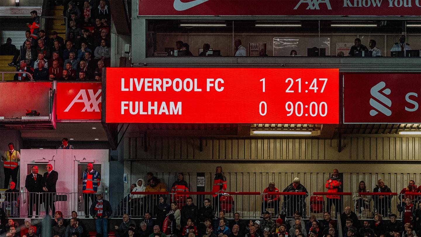 Inside Anfield: A fresh view of Liverpool's 1-0 win over Fulham ... Inside Anfield: A fresh view of Liverpool's 1-0 win over Fulham ...
