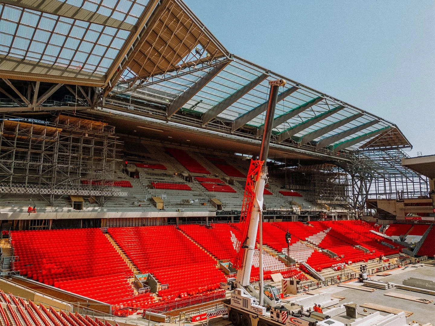 Watch: Liverpool FC crest installed on Anfield Road Stand - Liverpool FC