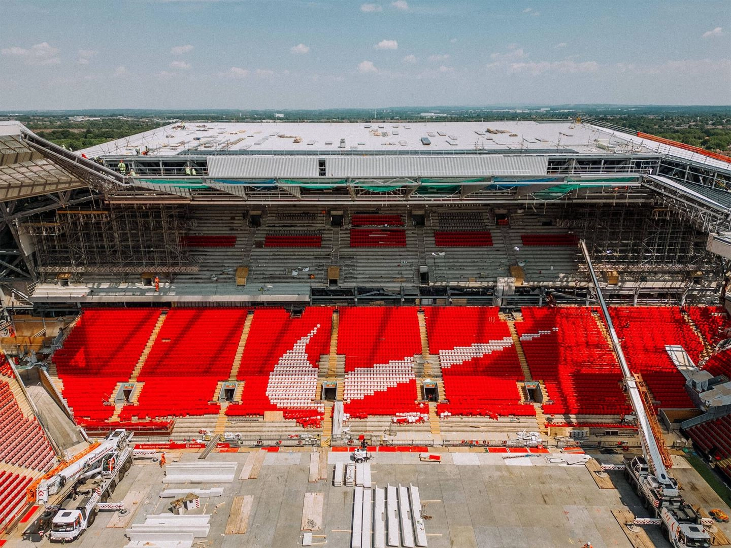 Watch: Liverpool FC crest installed on Anfield Road Stand - Liverpool FC