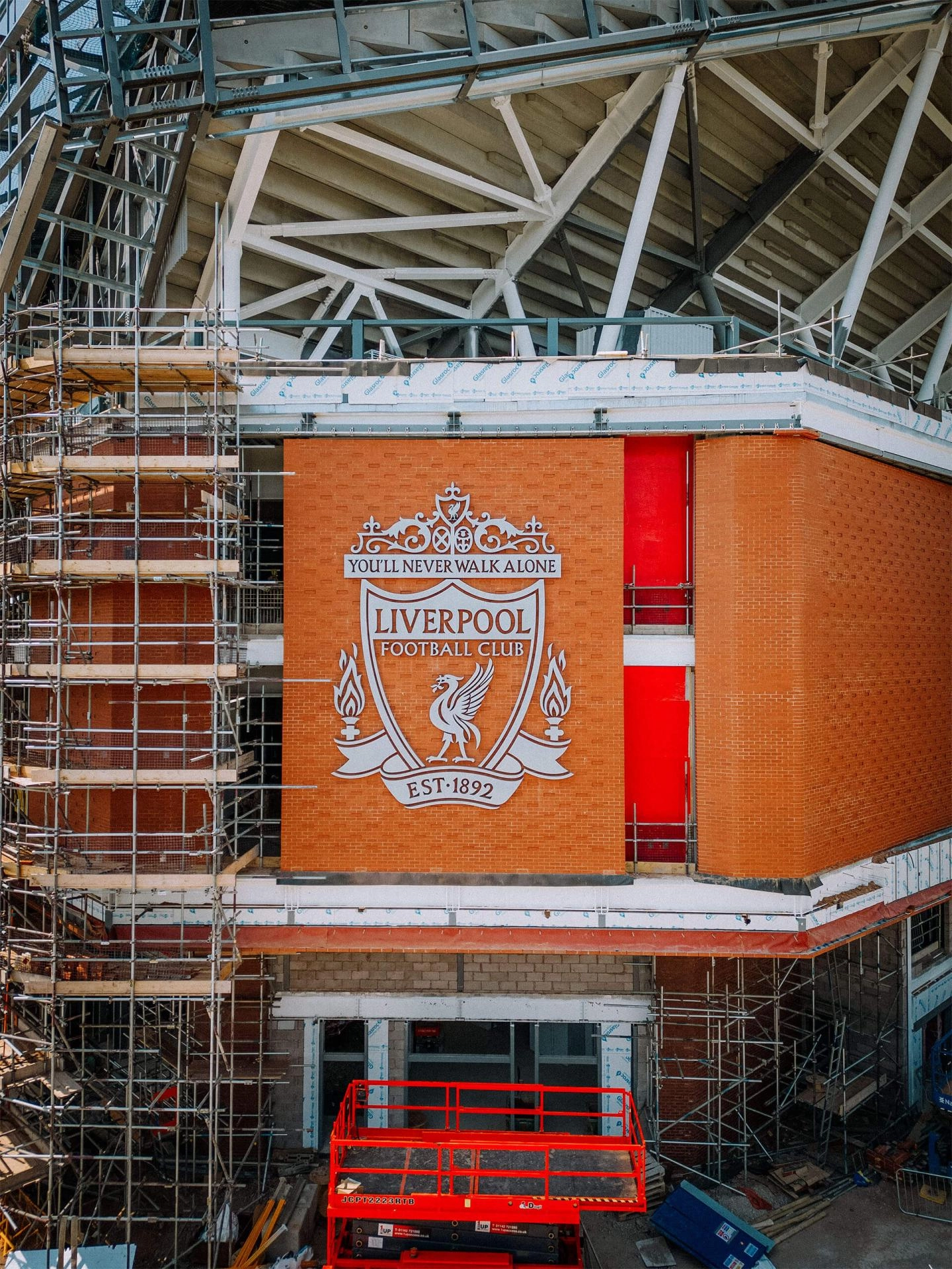 Watch: Liverpool FC crest installed on Anfield Road Stand - Liverpool FC
