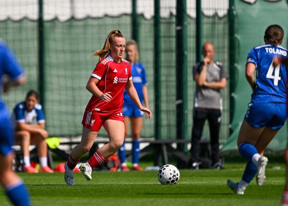 Le LFC Women perd contre Durham 1-0 lors du match amical de pré-saison ...