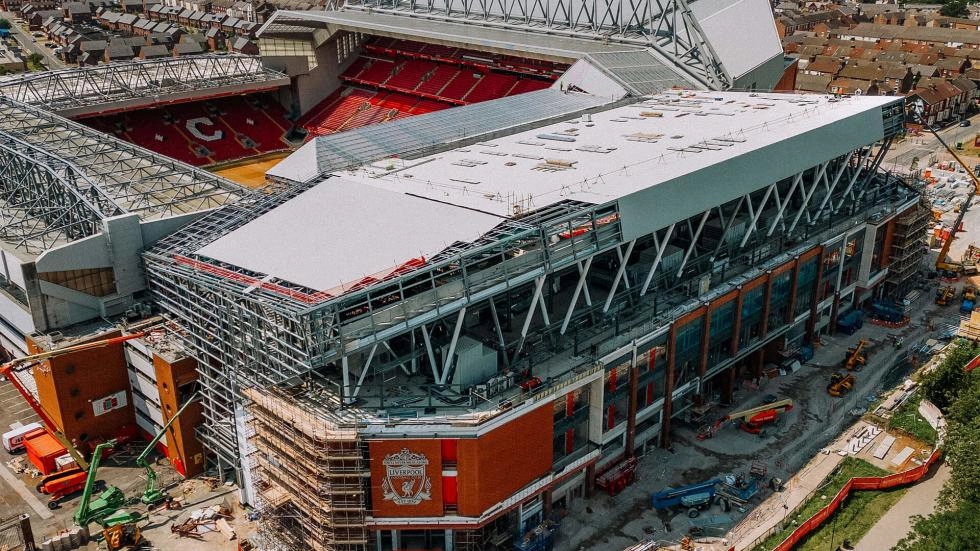 Video: See the pitch from the Anfield Road Stand expansion - Liverpool FC