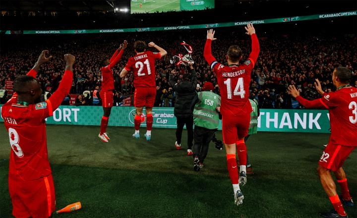 Liverpool FC - 35 joyous photos from Liverpool's Carabao Cup triumph
