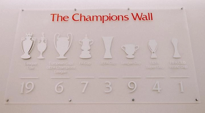 Liverpool FC - Champions Walls updated after Carabao Cup victory